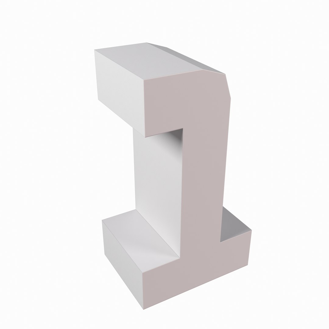 3D Numbers Paper - TurboSquid 1579606