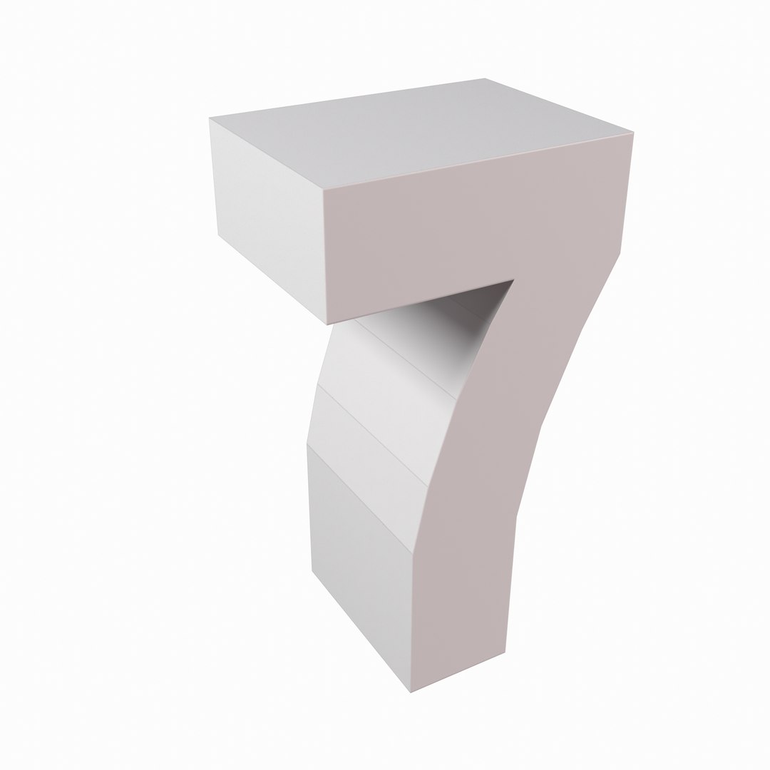 3D Numbers Paper - TurboSquid 1579606