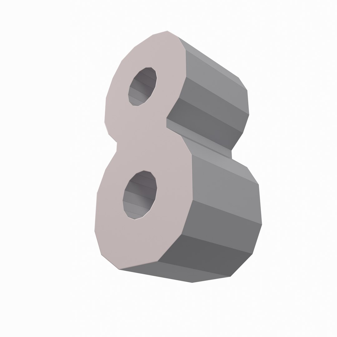 3D Numbers Paper - TurboSquid 1579606