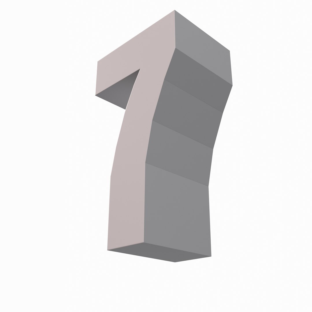 3D Numbers Paper - TurboSquid 1579606