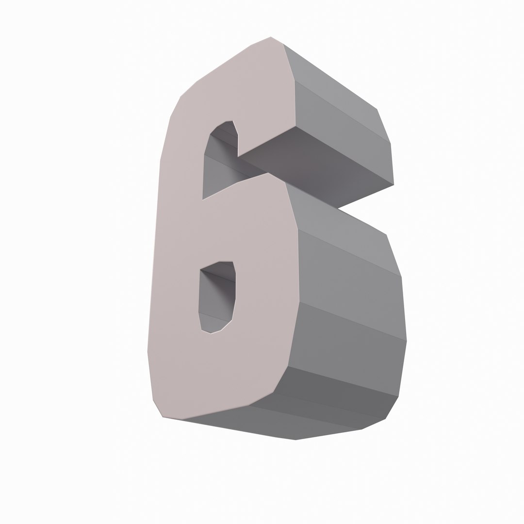 3D Numbers Paper - TurboSquid 1579606