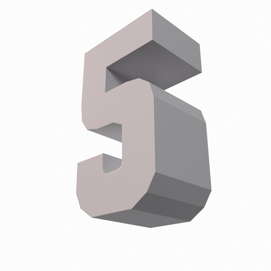 3D Numbers Paper - TurboSquid 1579606