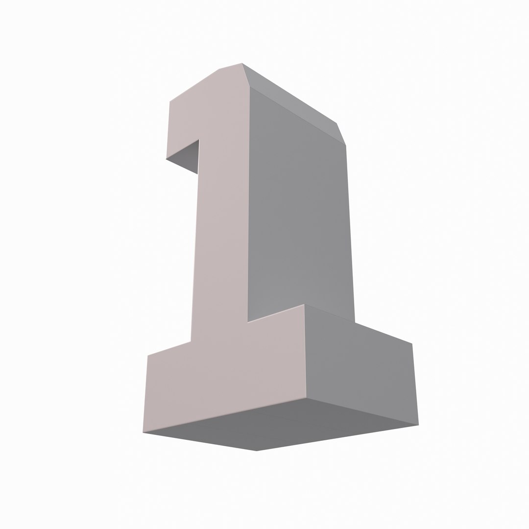 3D Numbers Paper - TurboSquid 1579606