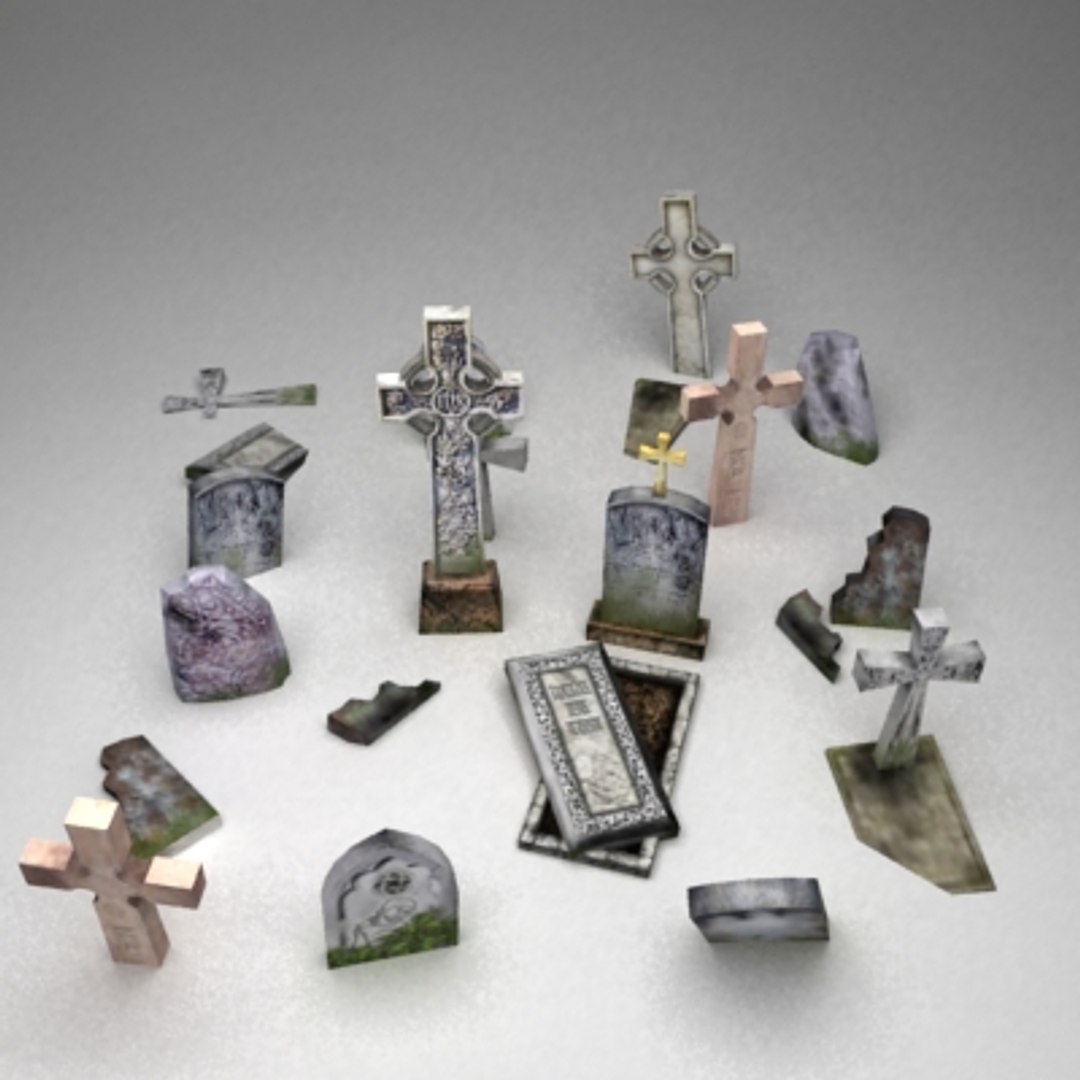 3d Graveyard Grave Model