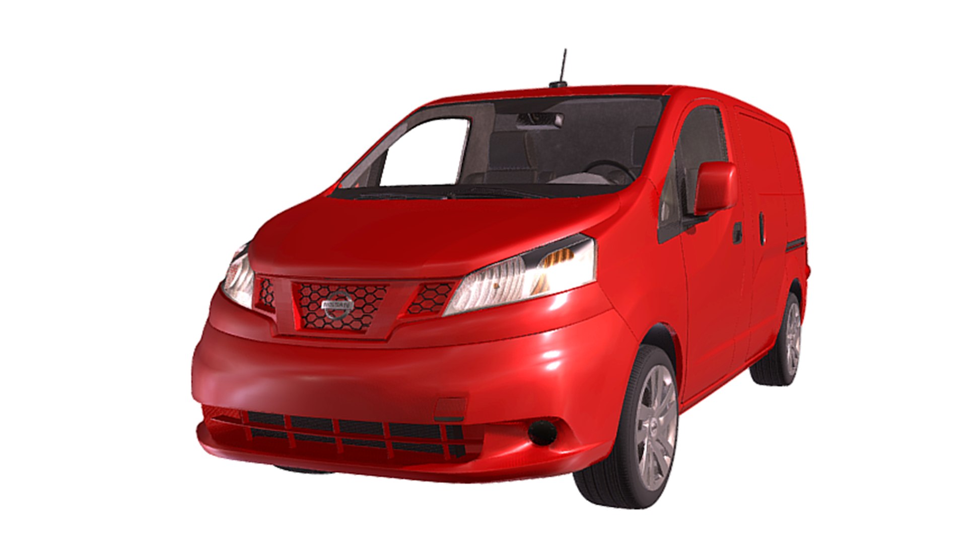 3D Red Van - Nisan NV200 - TurboSquid 2149345