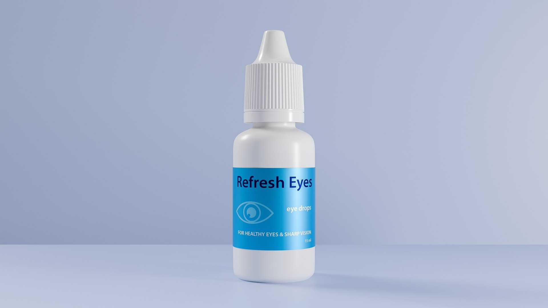 Eye Drops Bottle 15ml 3D Model - TurboSquid 2350309