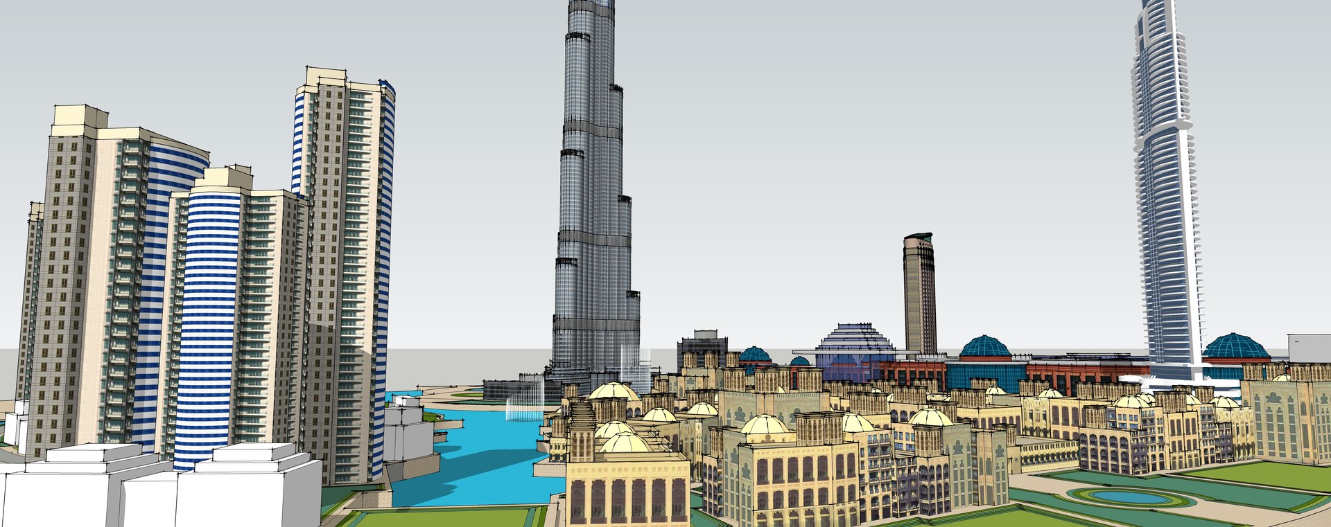 Dubai Downtown 3d 3ds