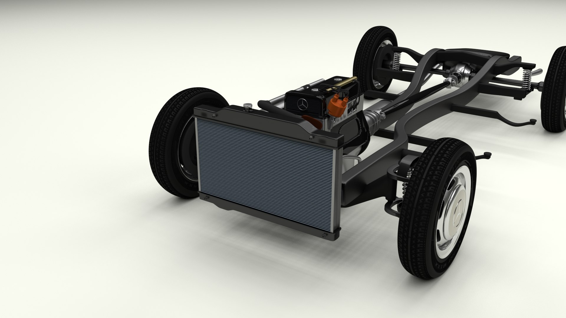 Mercedes 190sl Chassis Obj