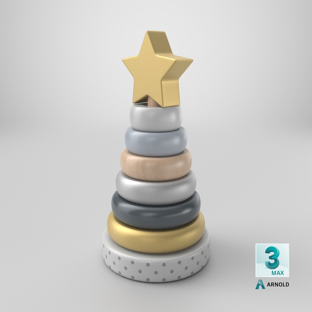 Toy Pyramid Star PBR 3D - TurboSquid 2135777