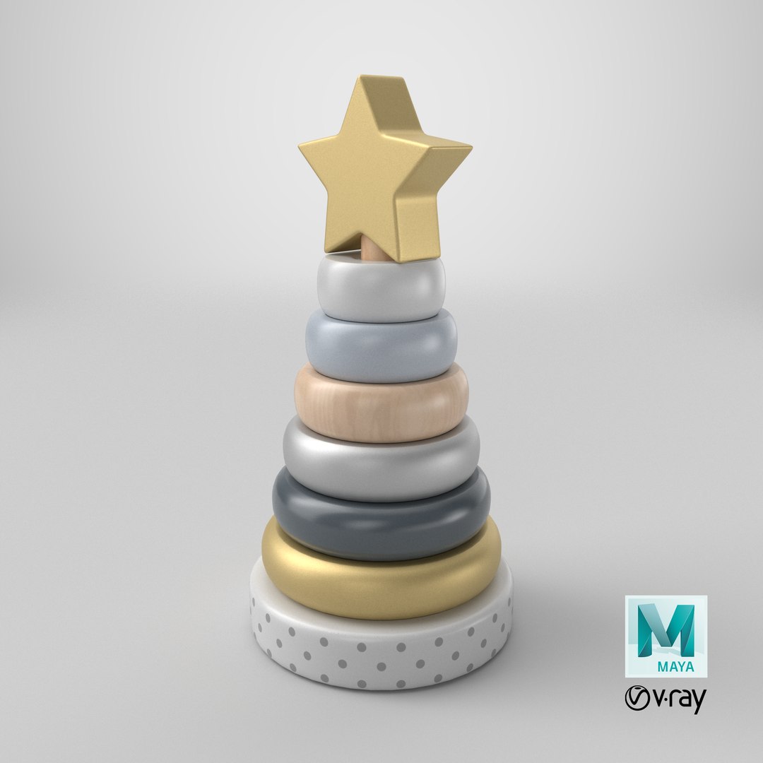 Toy Pyramid Star PBR 3D - TurboSquid 2135777