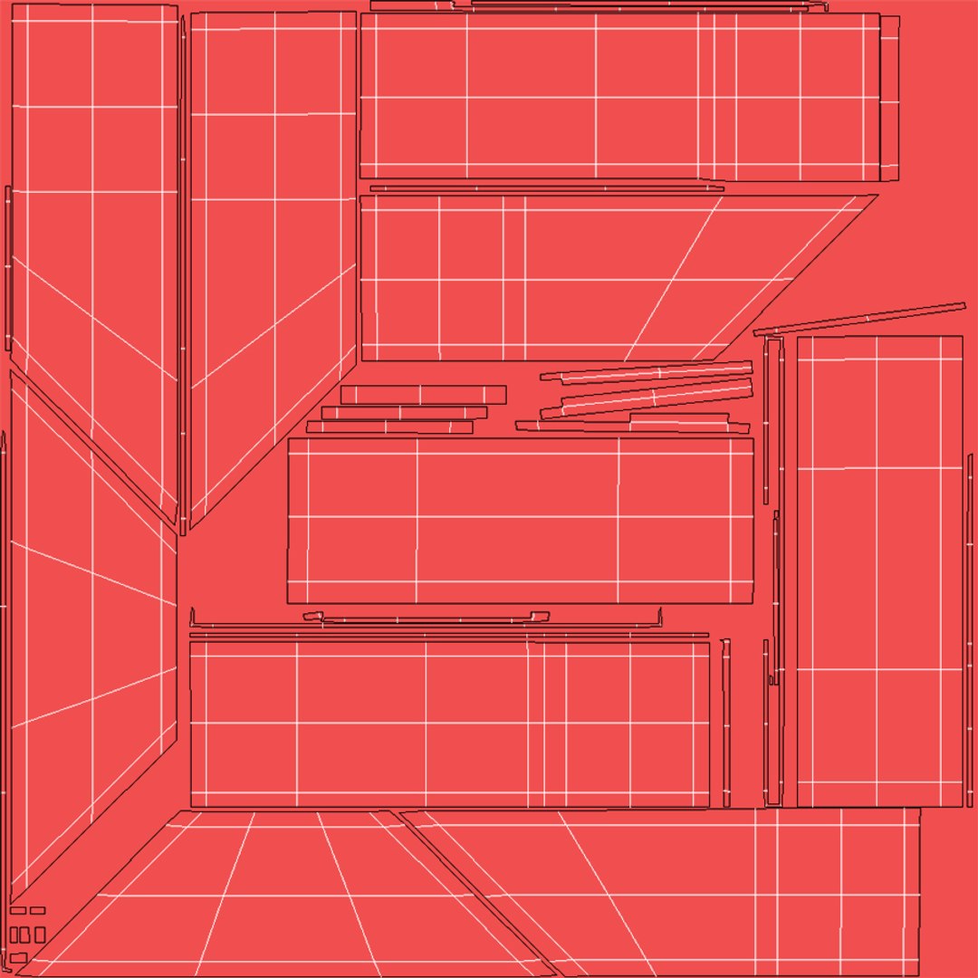 Red Ribbon Number 5 3D Model - TurboSquid 2166248