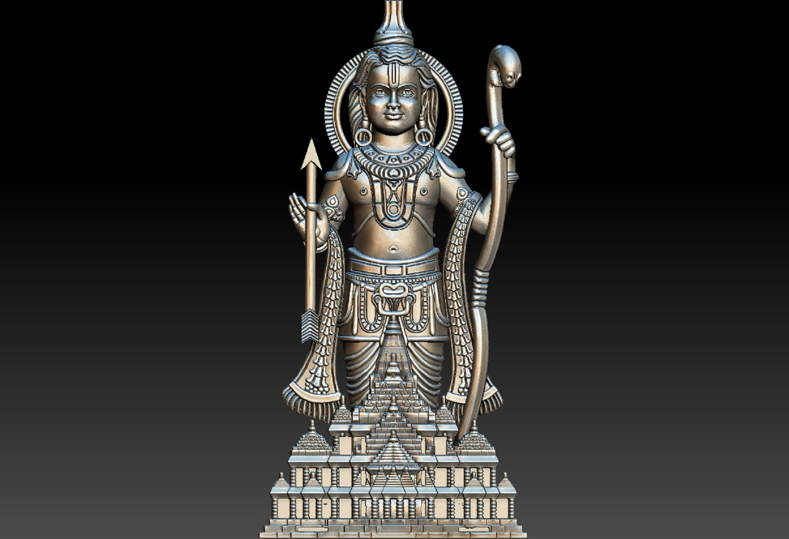 3D Ayodhya LORD RAM WITH TEMPLE Model - TurboSquid 2183785