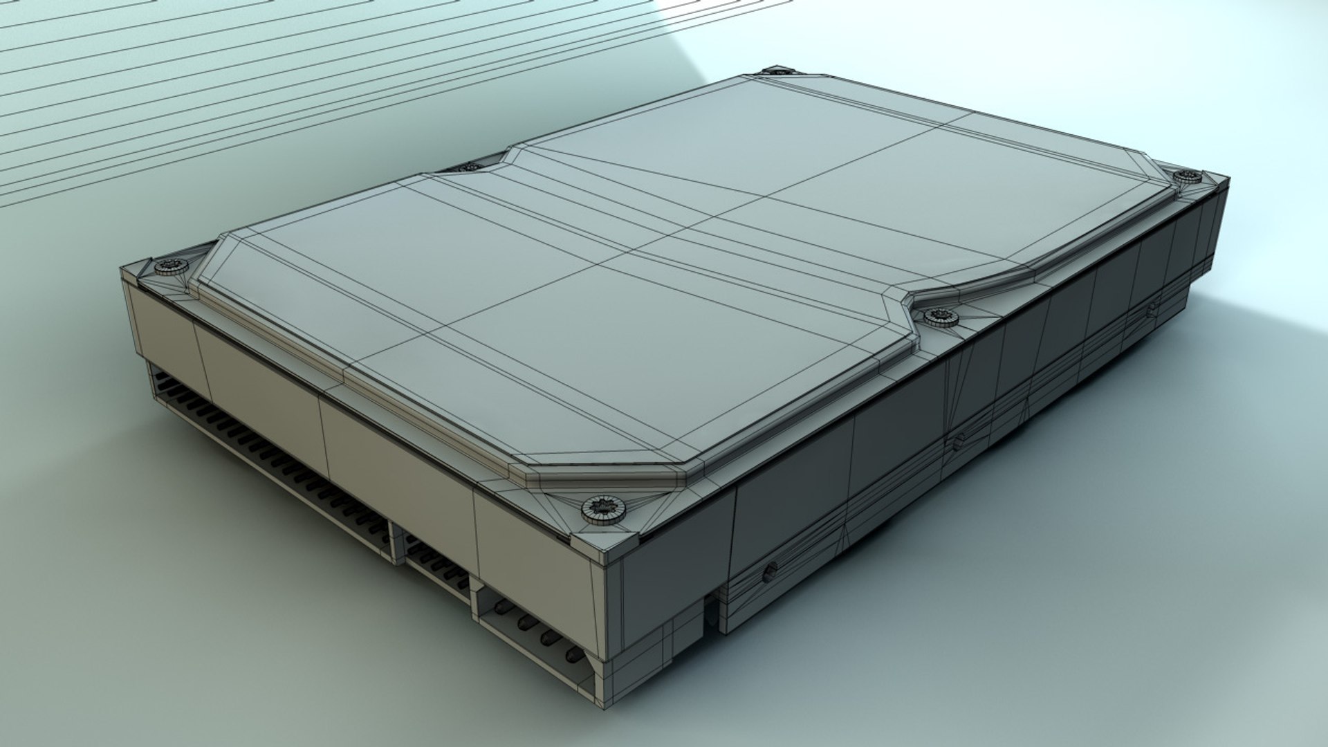 3d Model Hard Drive Components