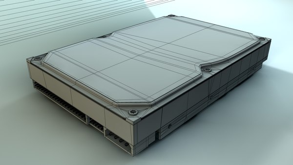 3d model hard drive components