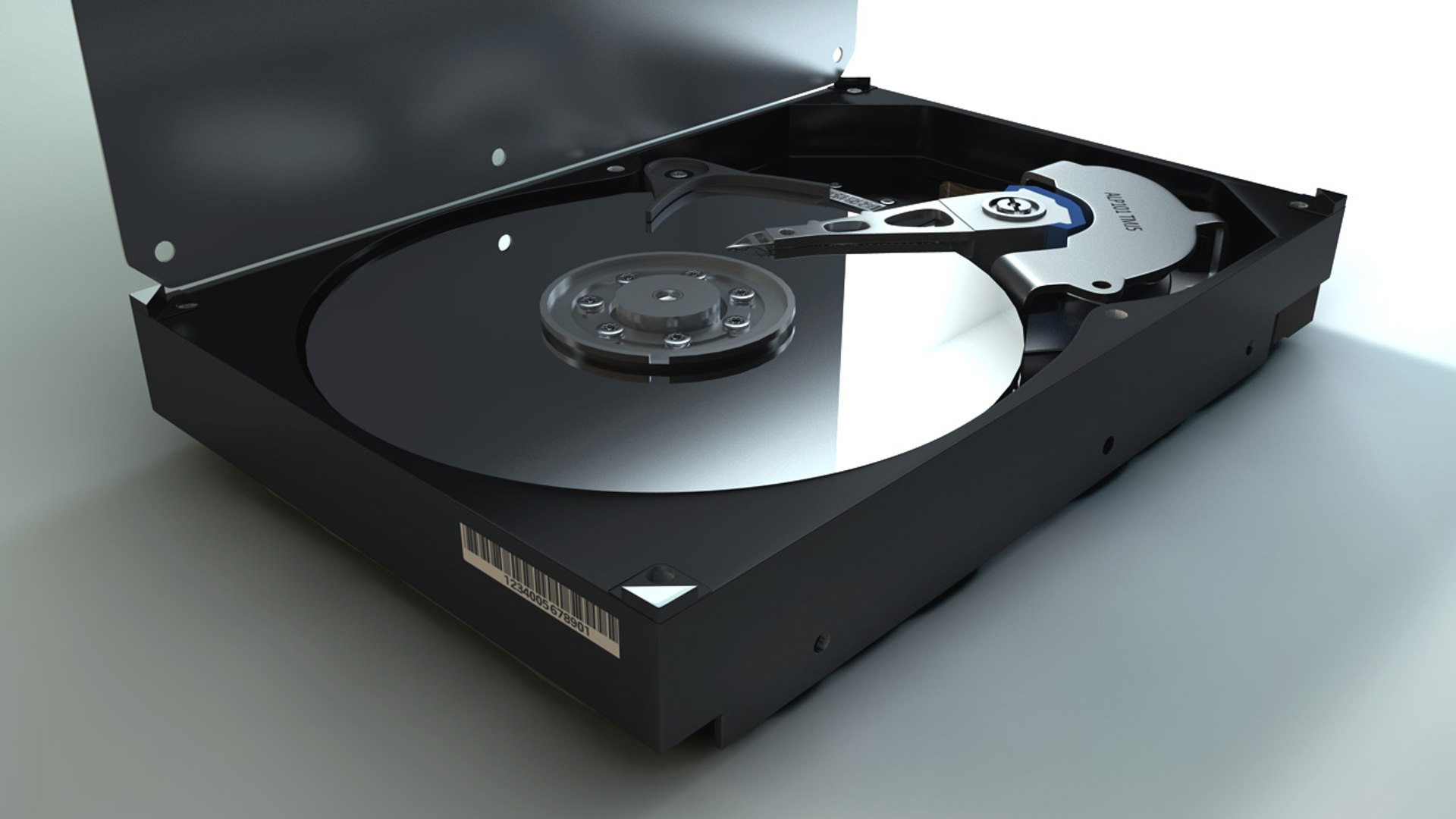 3d Model Hard Drive Components
