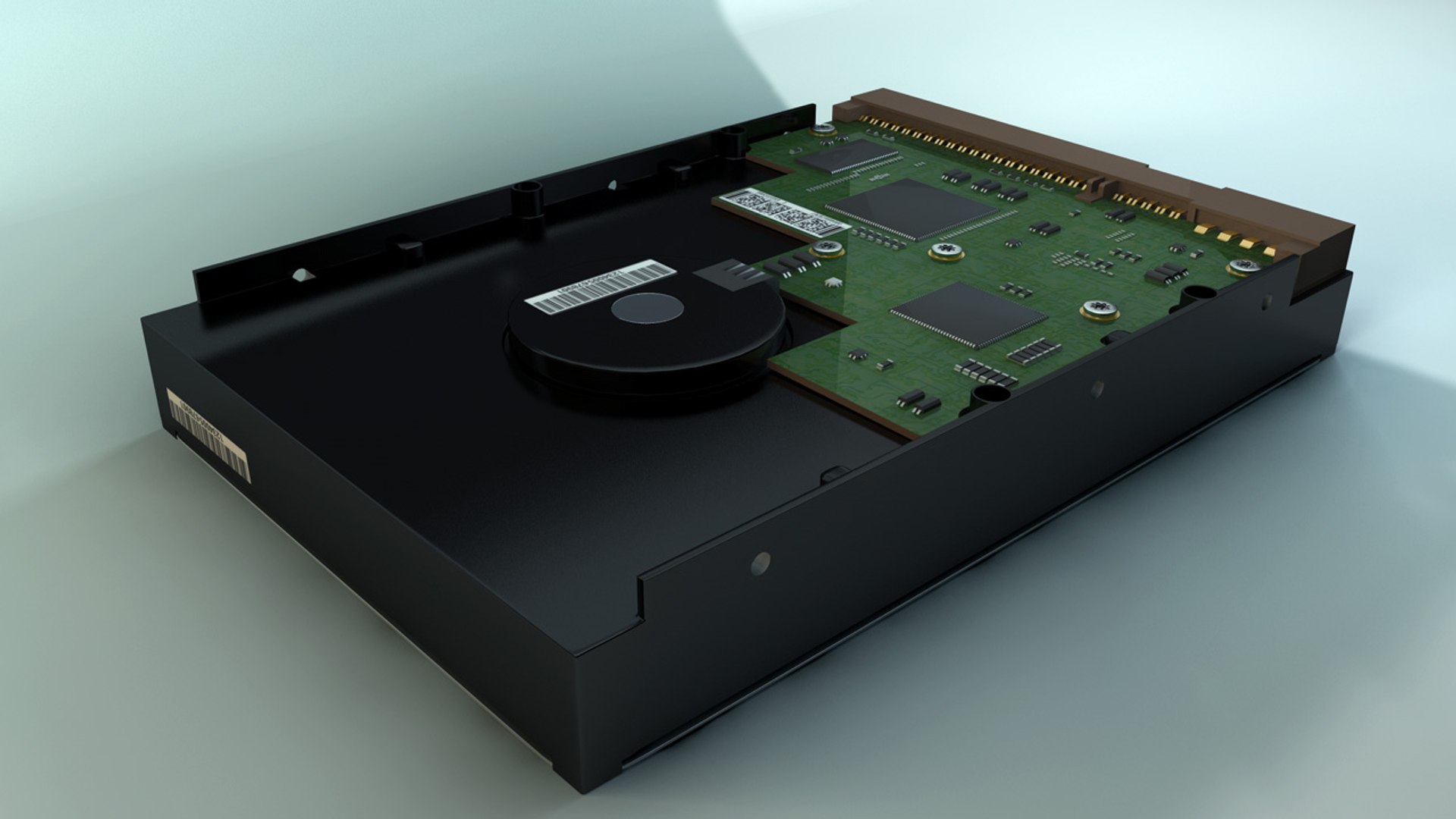 3d Model Hard Drive Components