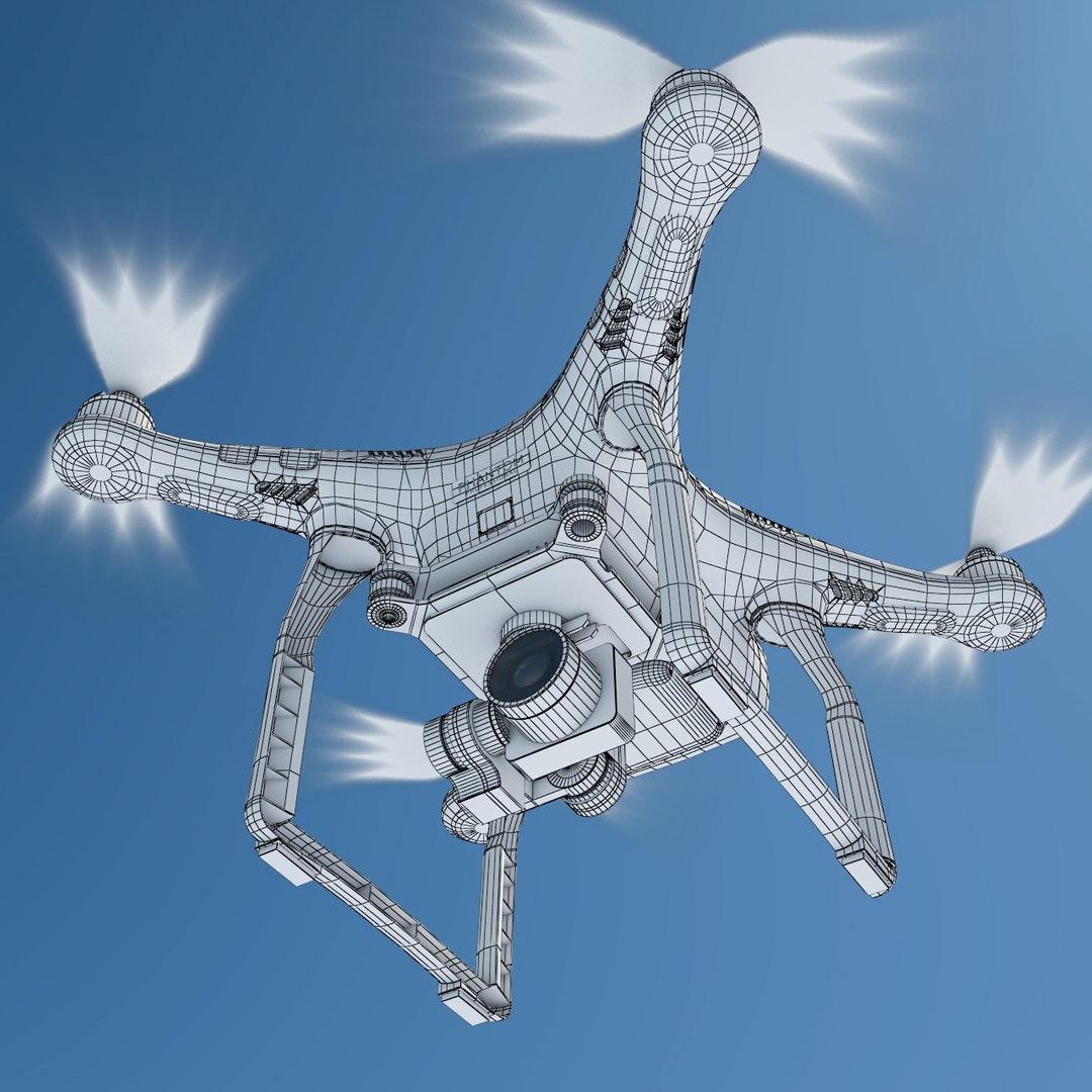 3d Model Dji Phantom 3 Quadcopter