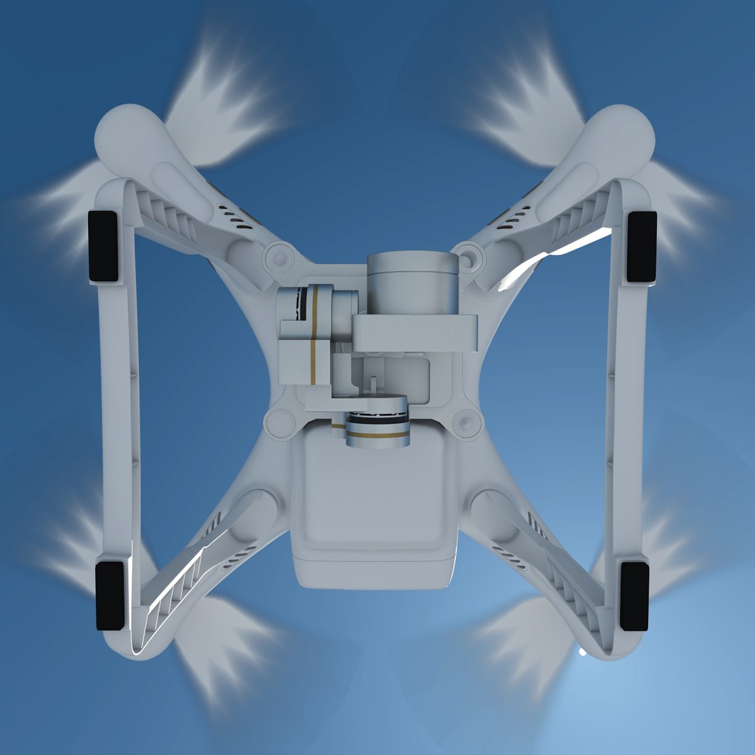 3d Model Dji Phantom 3 Quadcopter