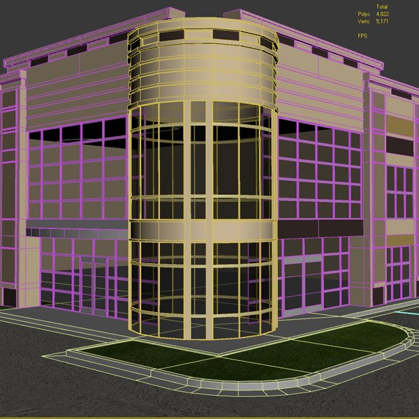 car dealership 3d model