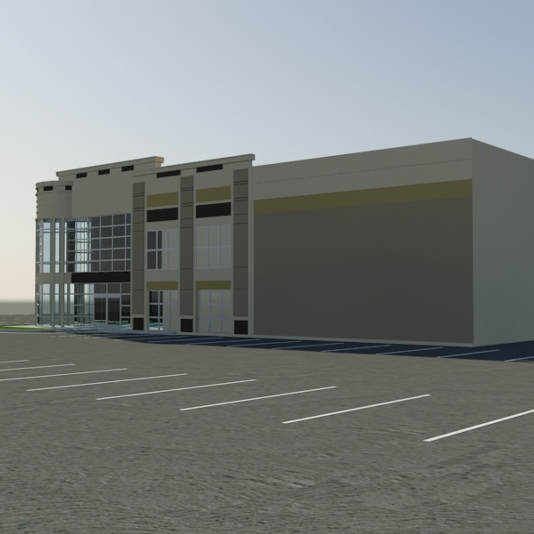 Car Dealership 3d Model