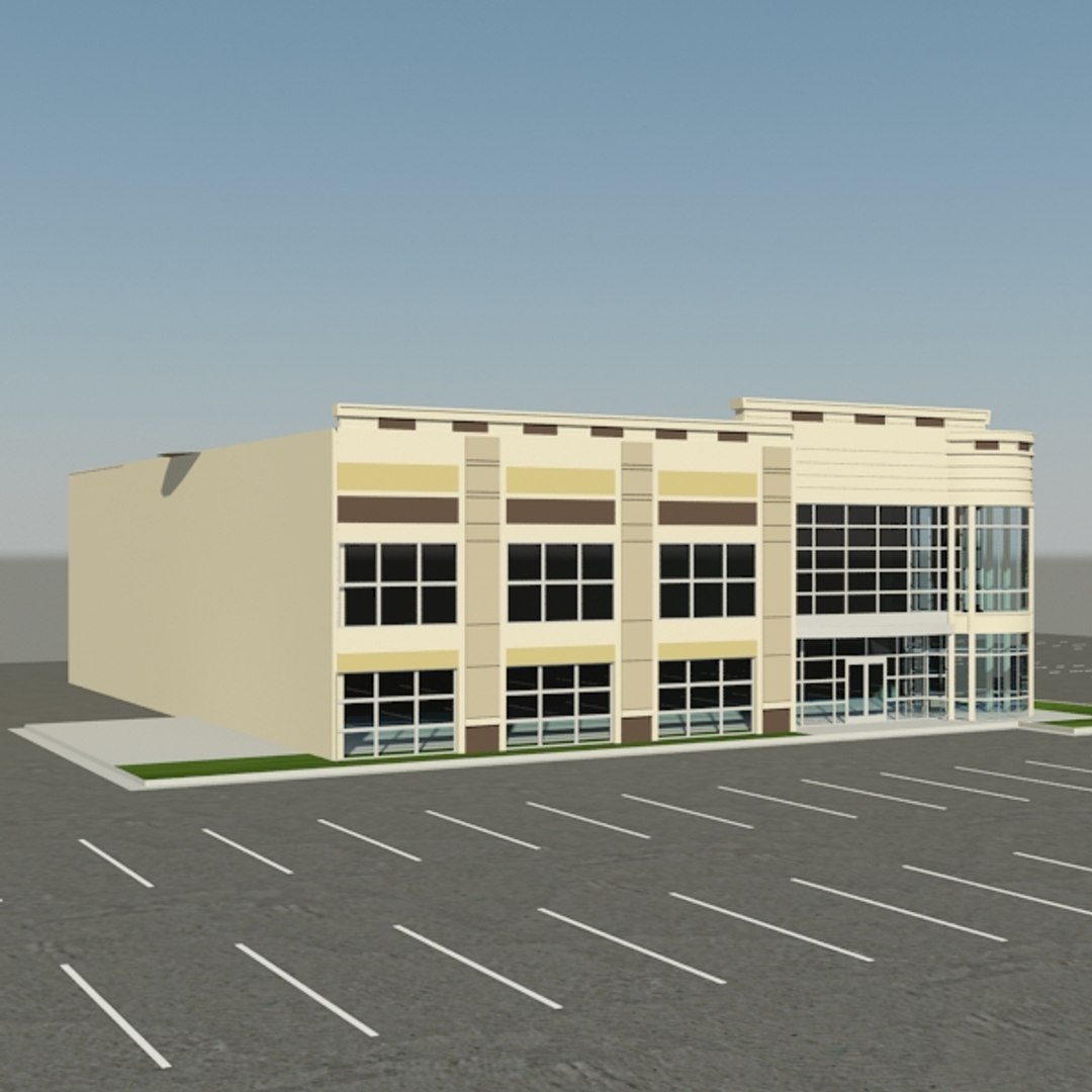 Car Dealership 3d Model