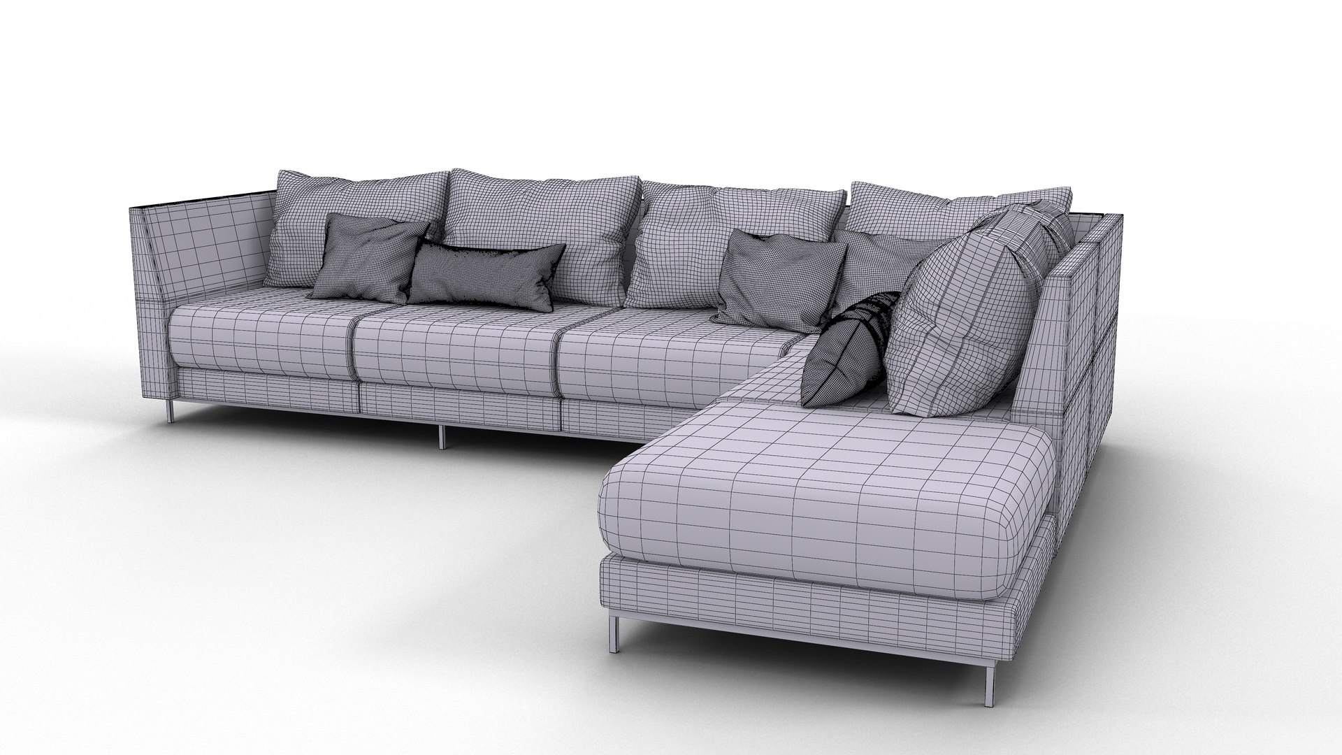 Sectional Sofa 3D - TurboSquid 1999453