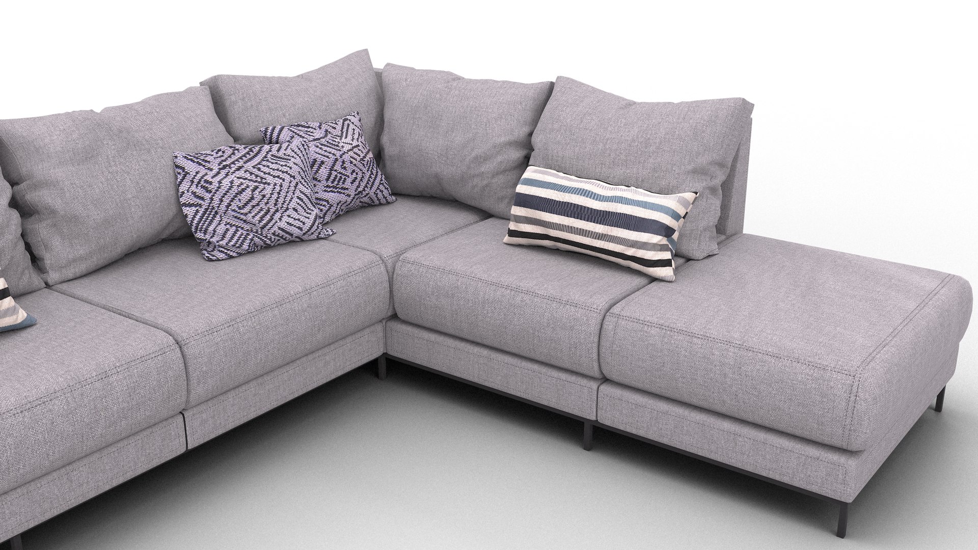Sectional Sofa 3D - TurboSquid 1999453