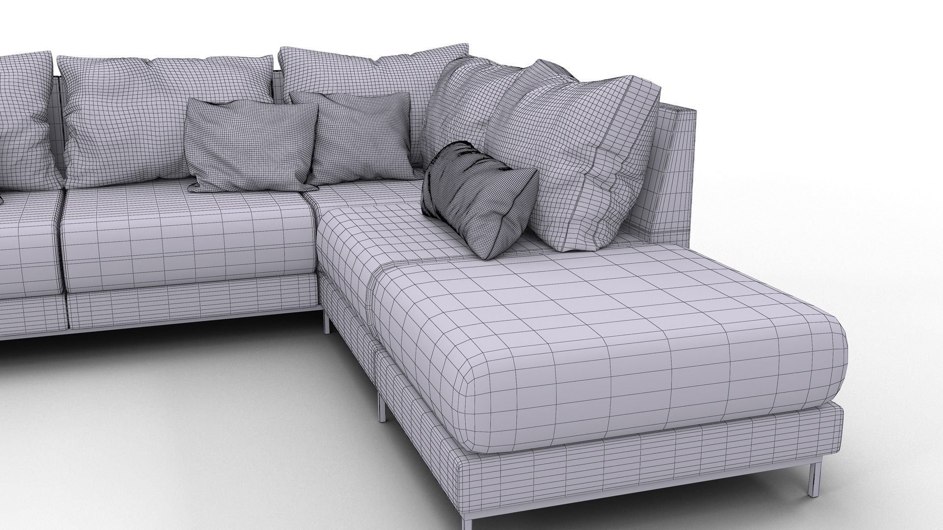 Sectional Sofa 3D - TurboSquid 1999453