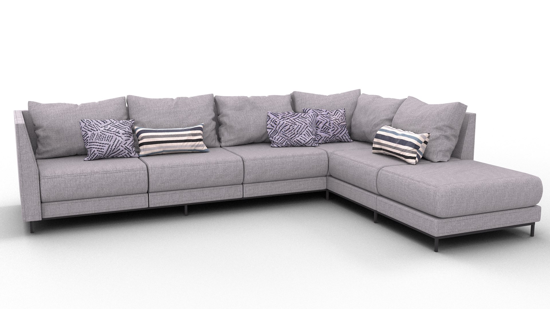 Sectional Sofa 3D - TurboSquid 1999453