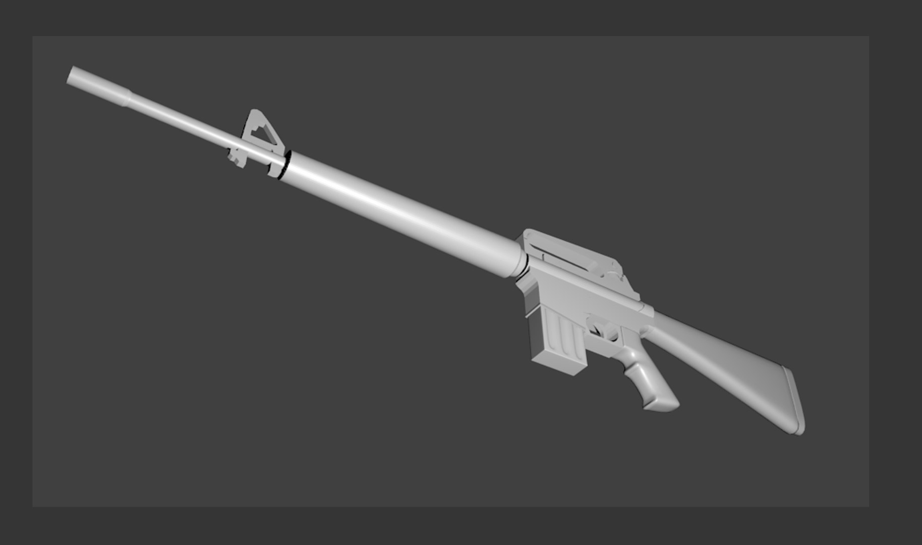 3d Model Of M16