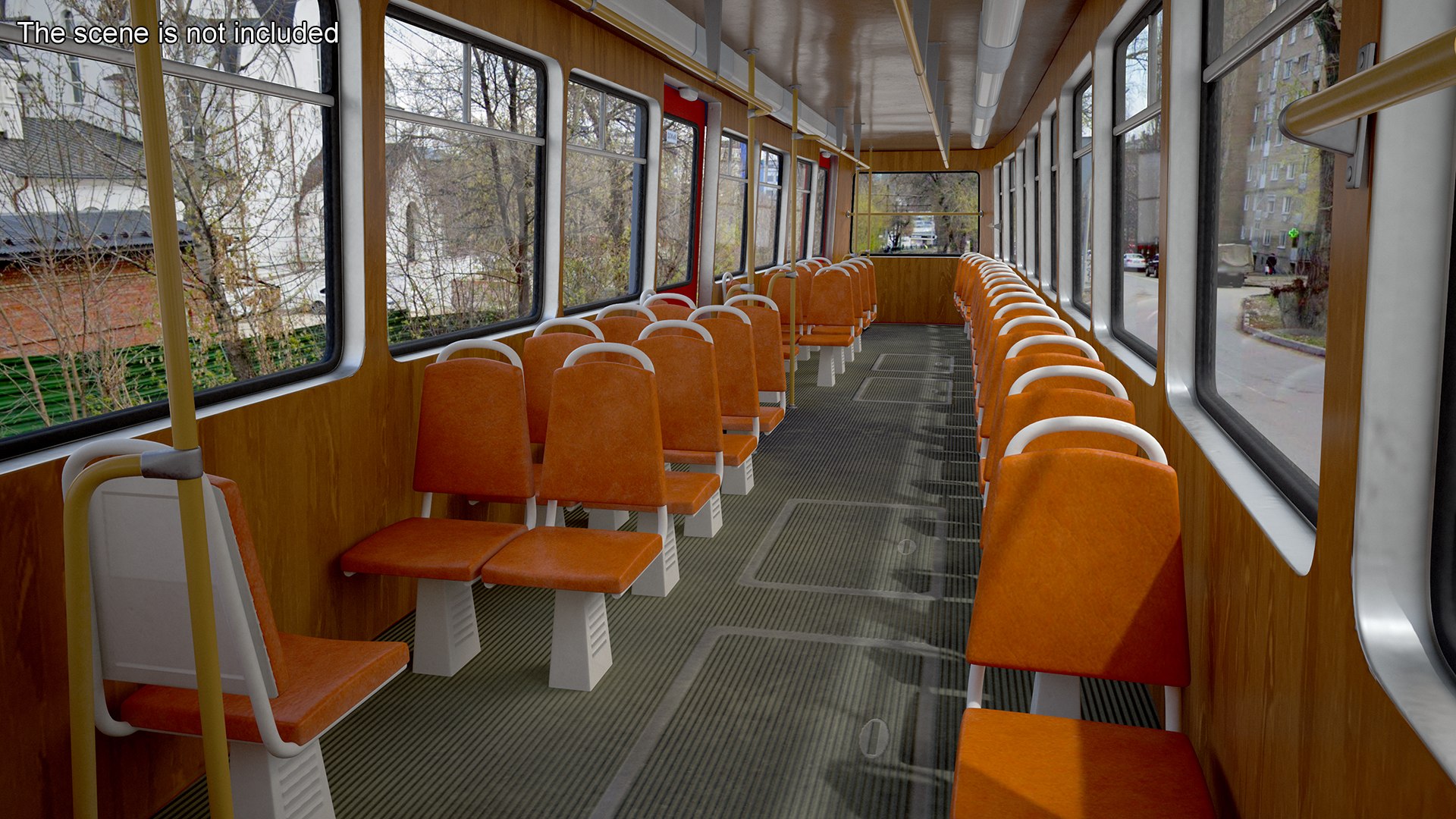 Retro Soviet Tram KTM-5 New Rigged For Cinema 4D 3D - TurboSquid 2136366
