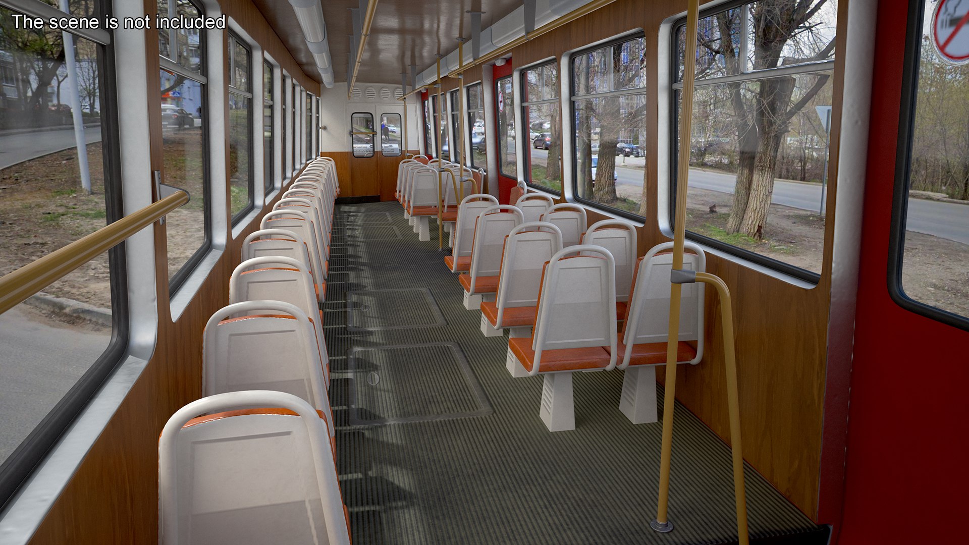 Retro Soviet Tram KTM-5 New Rigged For Cinema 4D 3D - TurboSquid 2136366