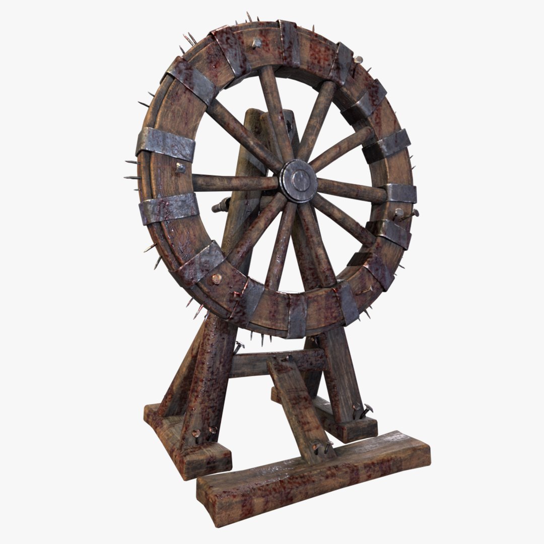 3D Breaking Wheel Torture Device - TurboSquid 2198287