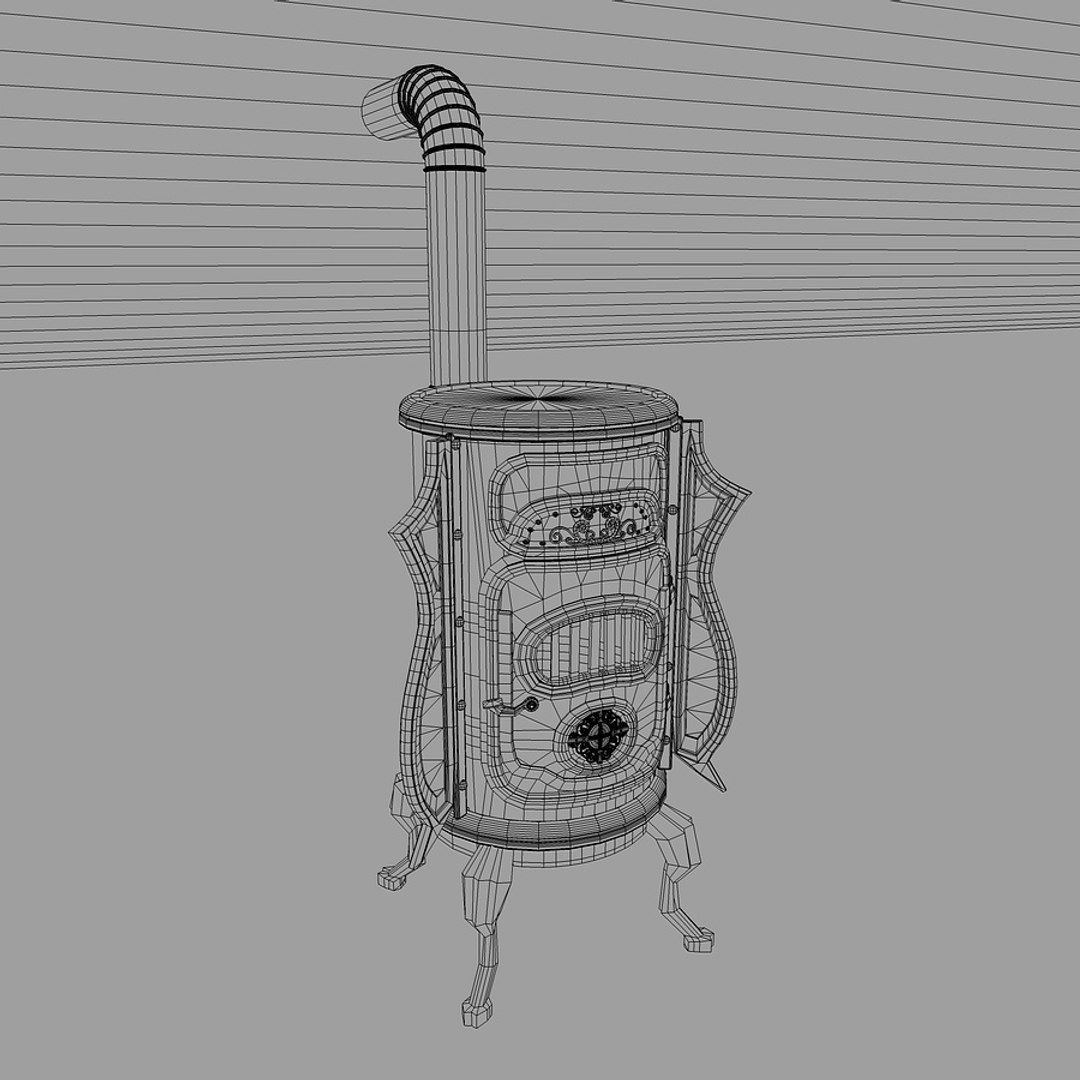 Antique Stove Model - TurboSquid 1367213