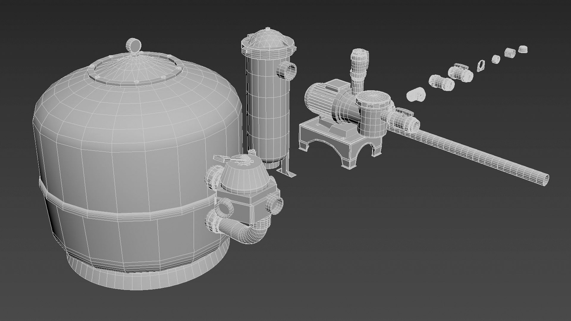 3D Model Pool Filter - TurboSquid 1866445