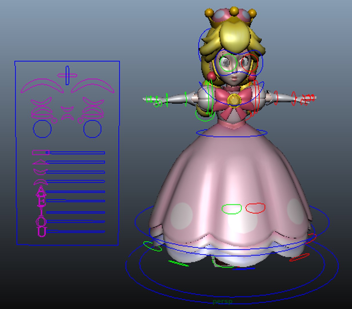 3D model peachette rig - TurboSquid 1335197