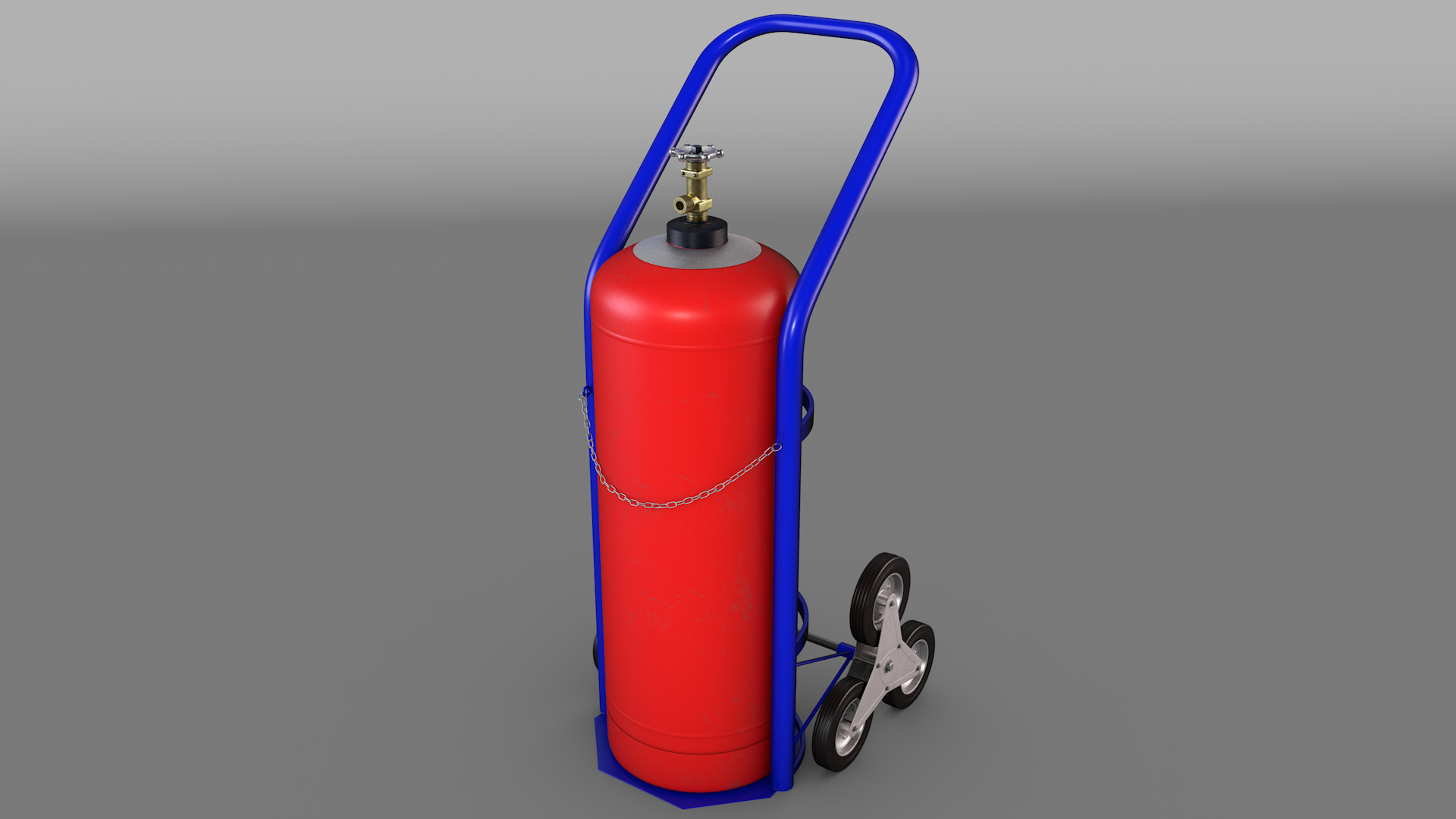 3D red propane gas cylinder - TurboSquid 1607239