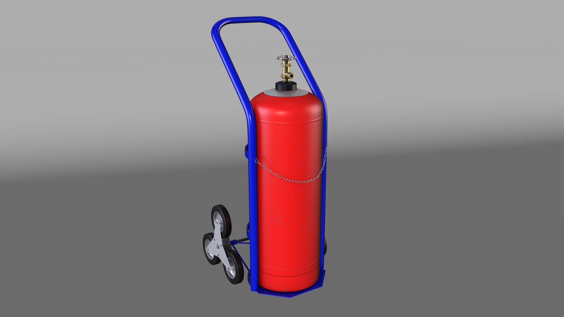 3D red propane gas cylinder - TurboSquid 1607239