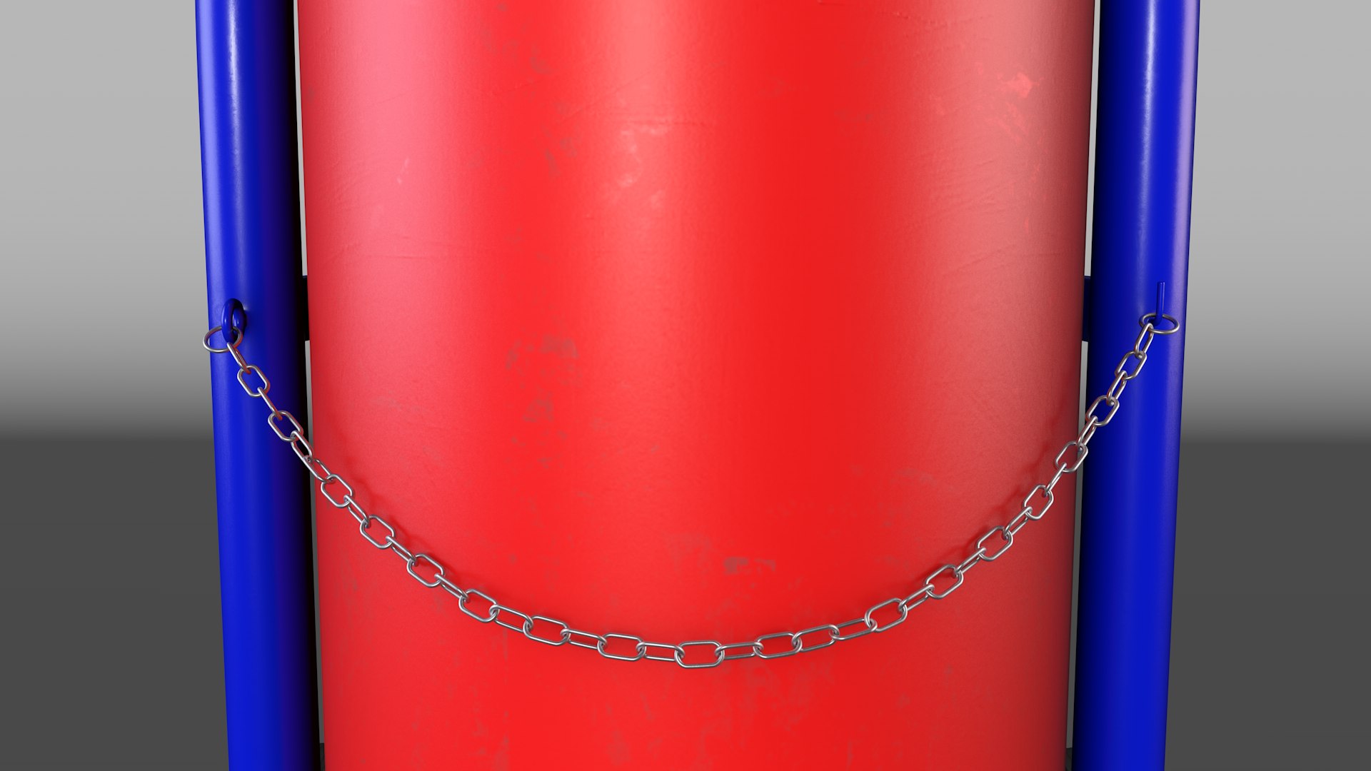 3D red propane gas cylinder - TurboSquid 1607239
