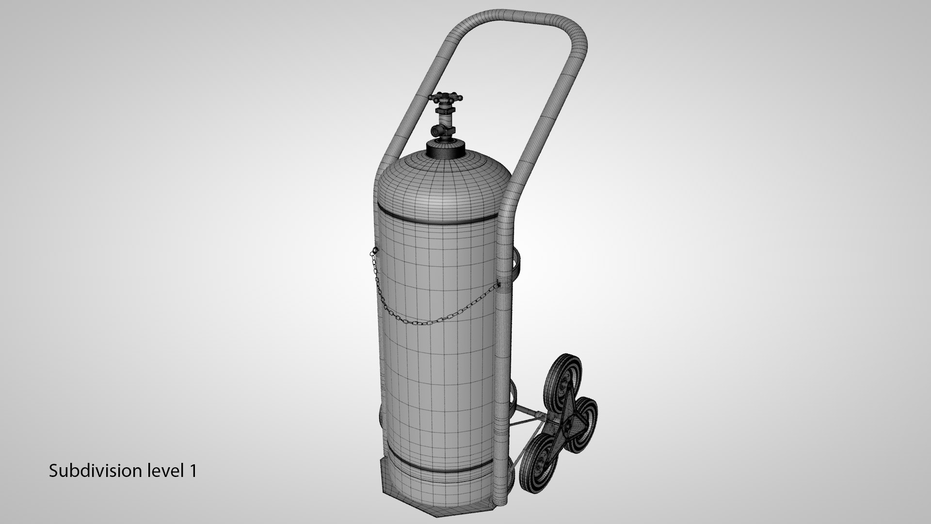 3D red propane gas cylinder - TurboSquid 1607239
