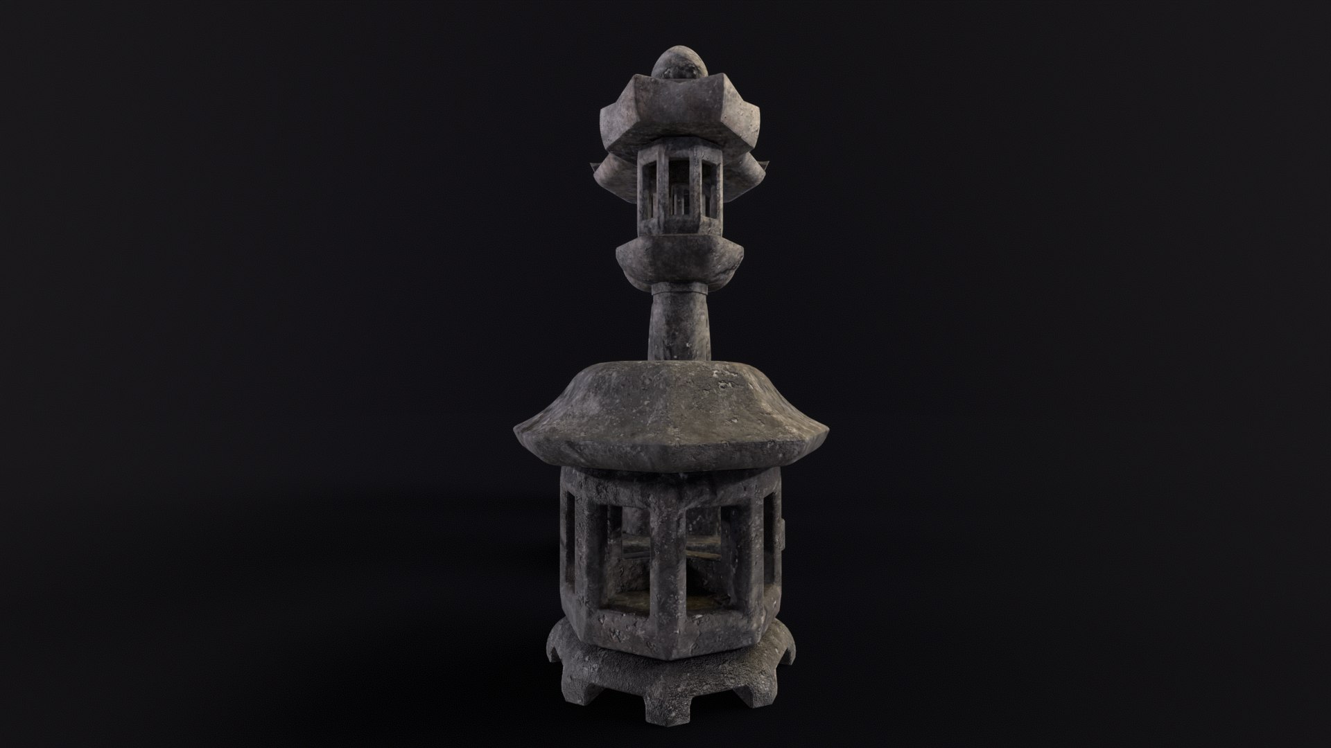 Forest Garden Japanese Lanterns Model - TurboSquid 2222768