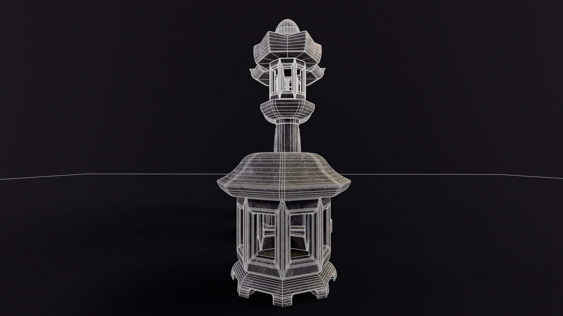 Forest Garden Japanese Lanterns Model - TurboSquid 2222768