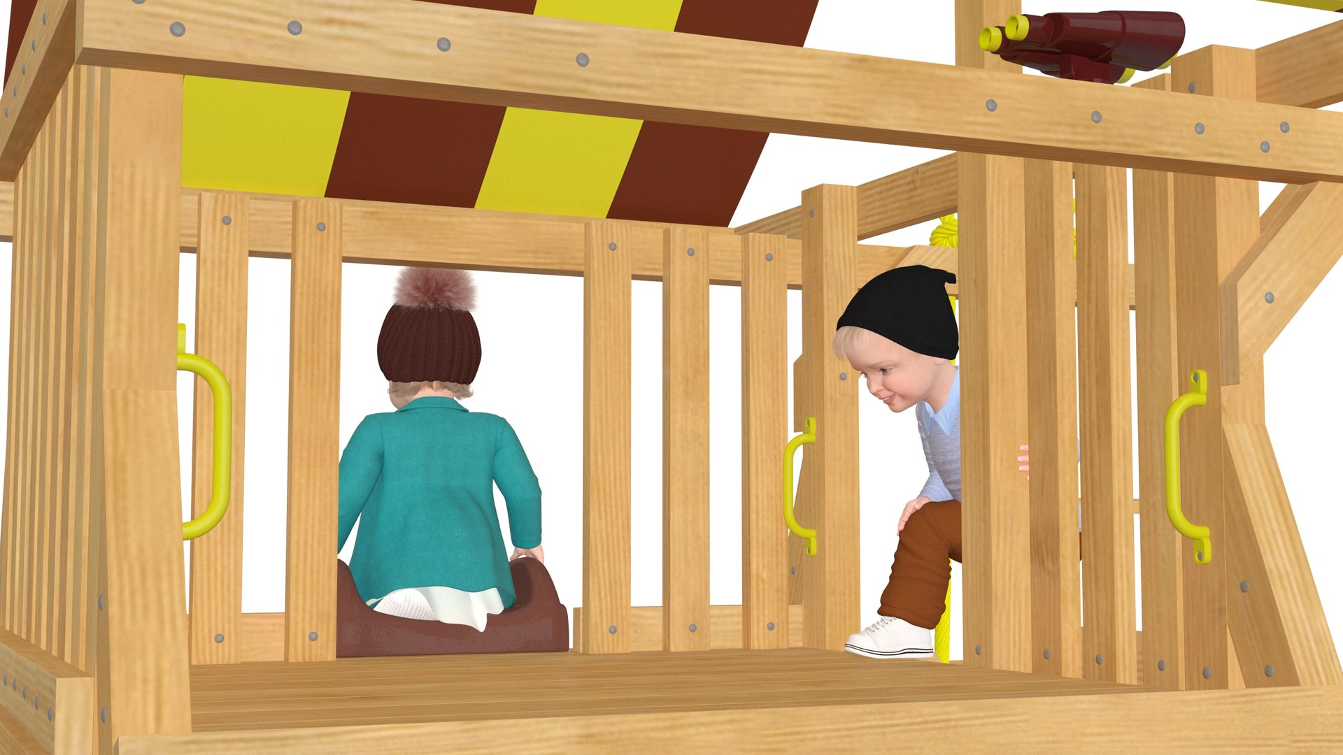 3D Toddler Children On Slide - TurboSquid 2290723