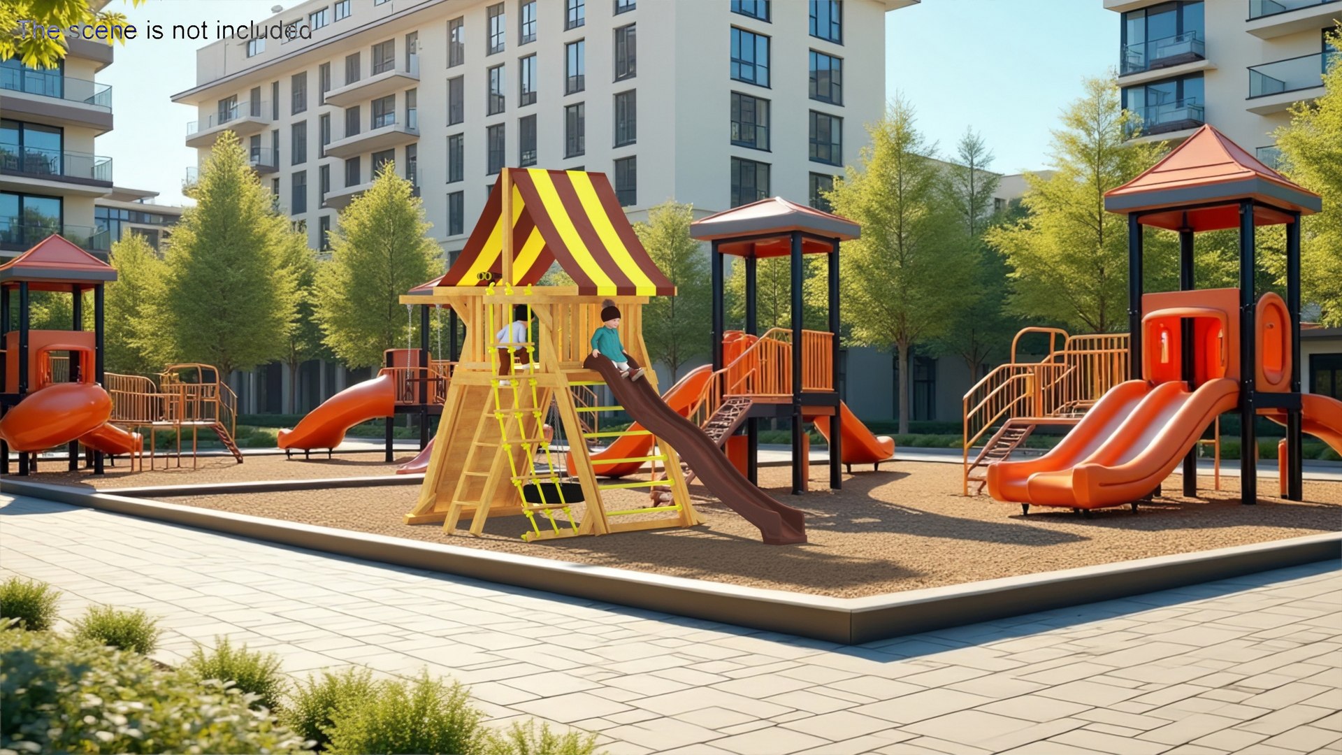 3D Toddler Children On Slide - TurboSquid 2290723