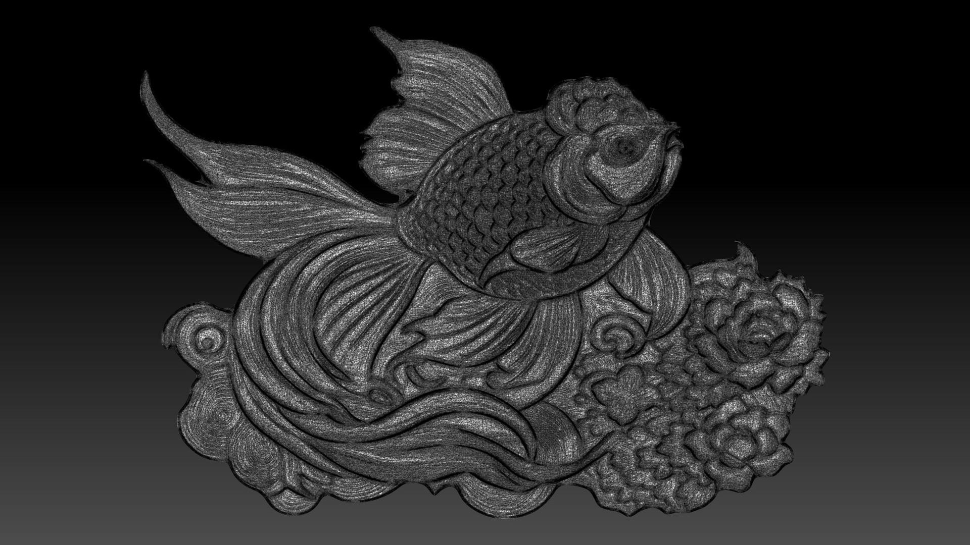 Bas Relief Fish 06 240506 3D Print Model 3D - TurboSquid 2291143