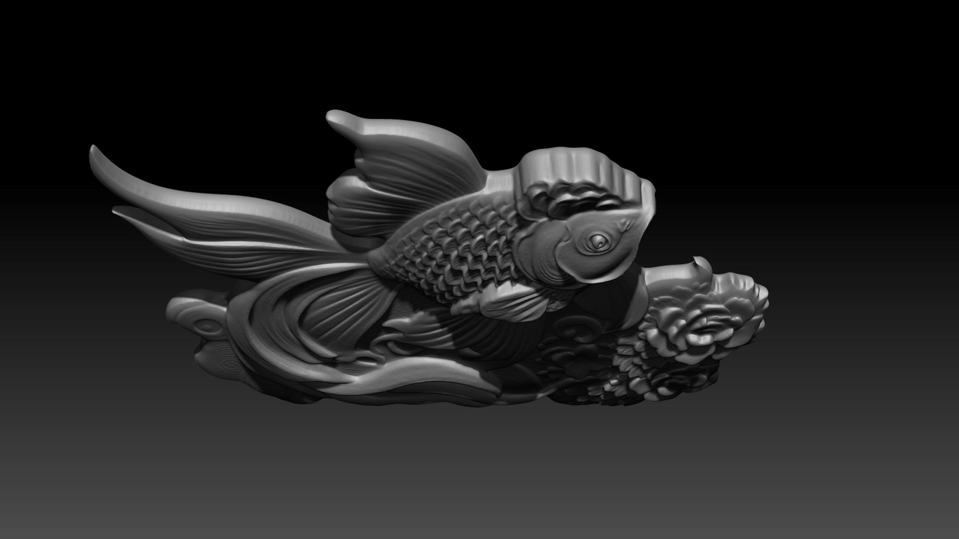 Bas Relief Fish 06 240506 3D Print Model 3D - TurboSquid 2291143