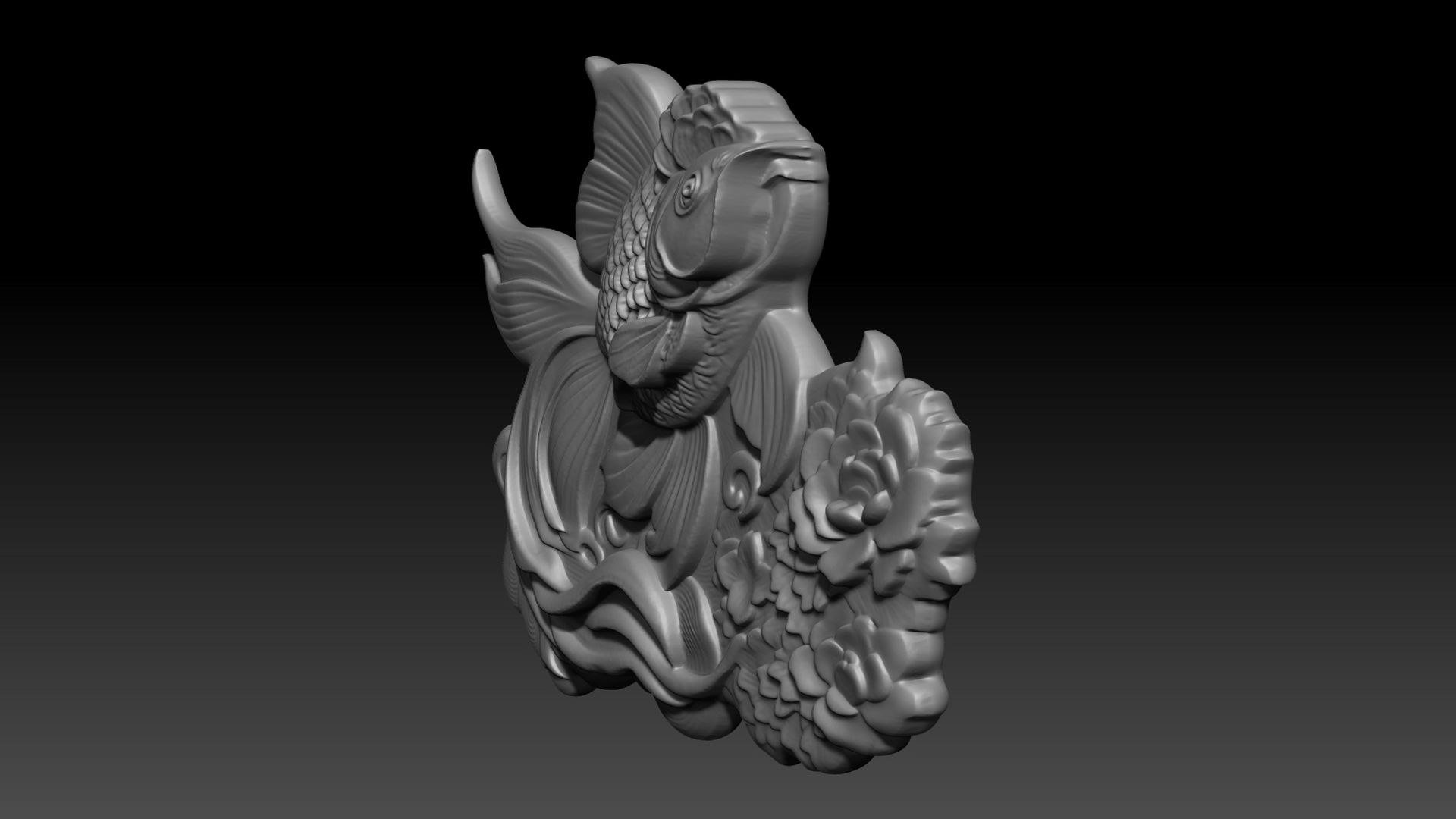 Bas Relief Fish 06 240506 3D Print Model 3D - TurboSquid 2291143
