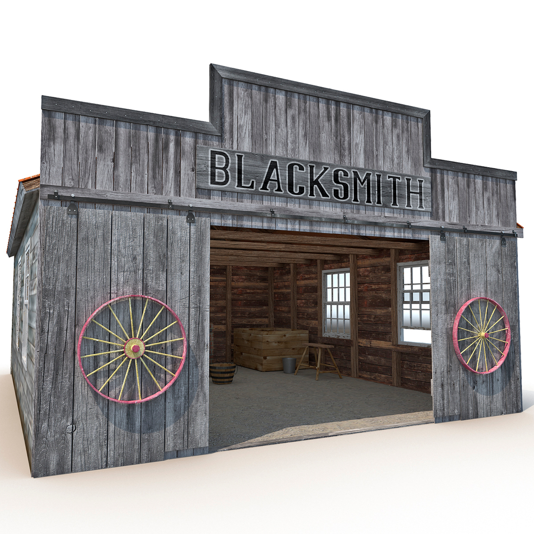 3d model blacksmith shop