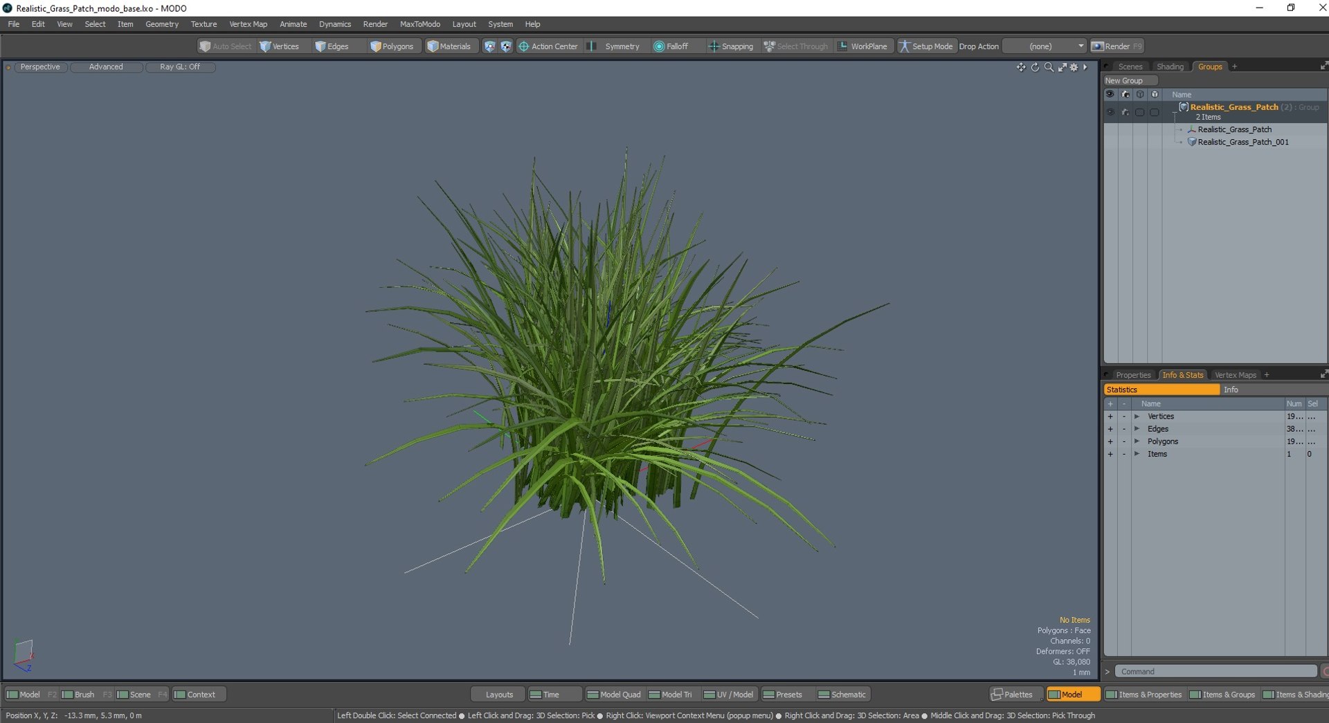 3D Realistic Grass Patch Model - TurboSquid 2248508