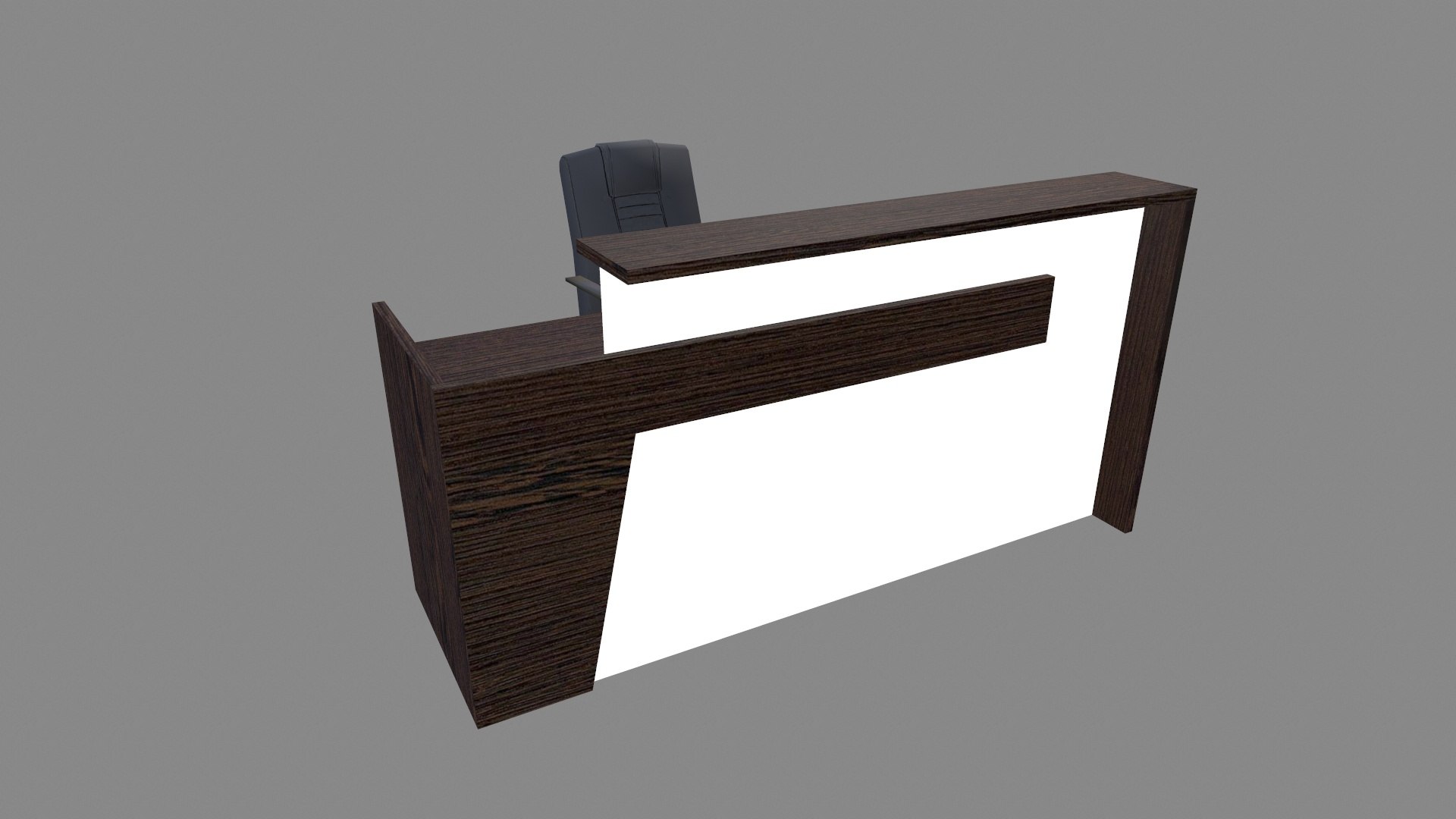 3D Reception Desk Model - TurboSquid 2297926